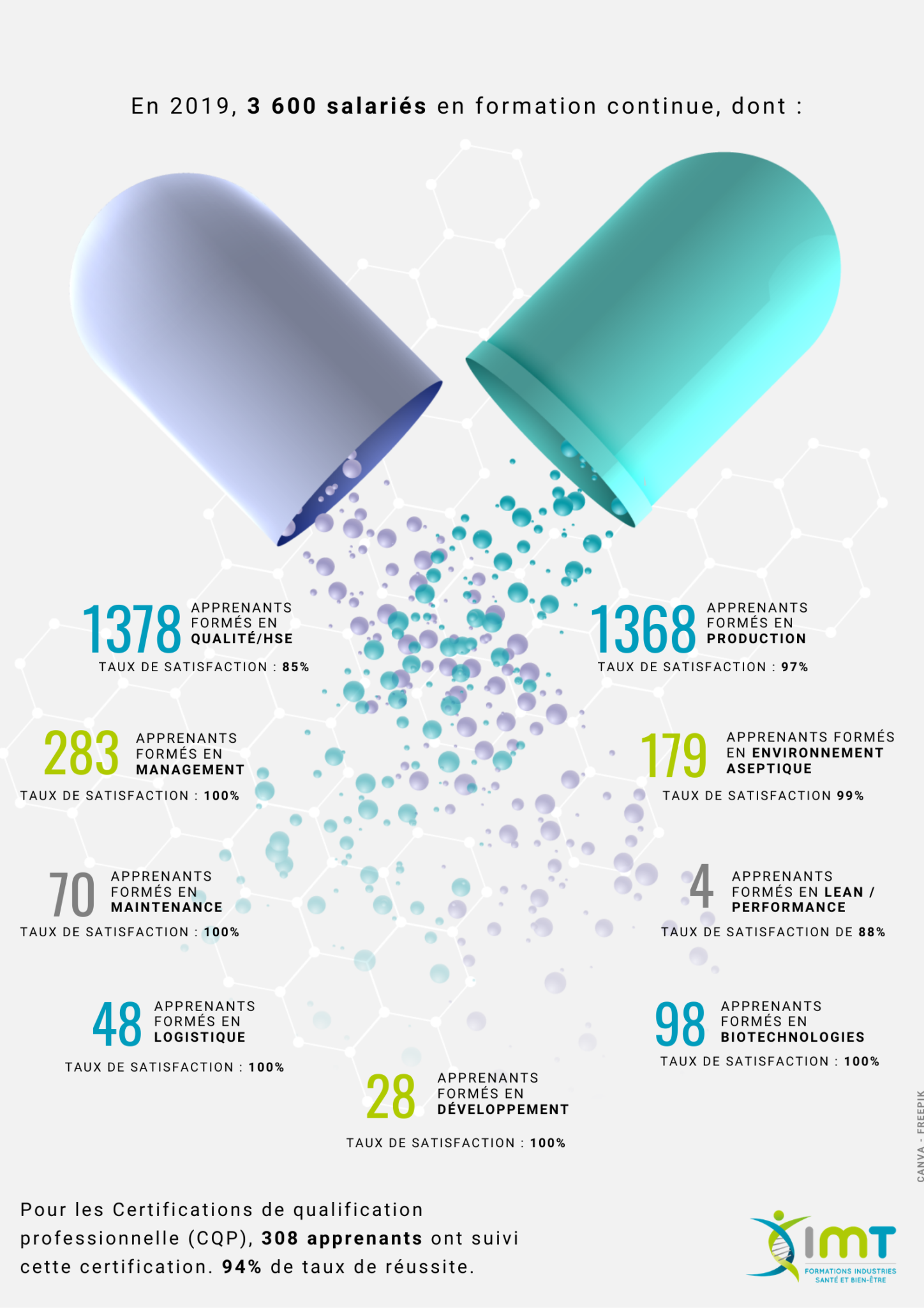 Infographie : Groupe IMT et la formation continue - Groupe IMT