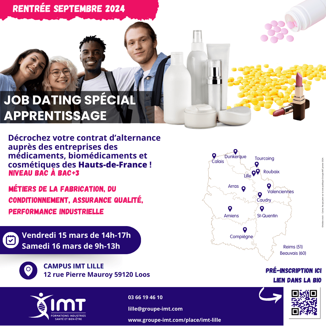 Job dating spécial apprentissage - Hauts-de-France - Groupe IMT