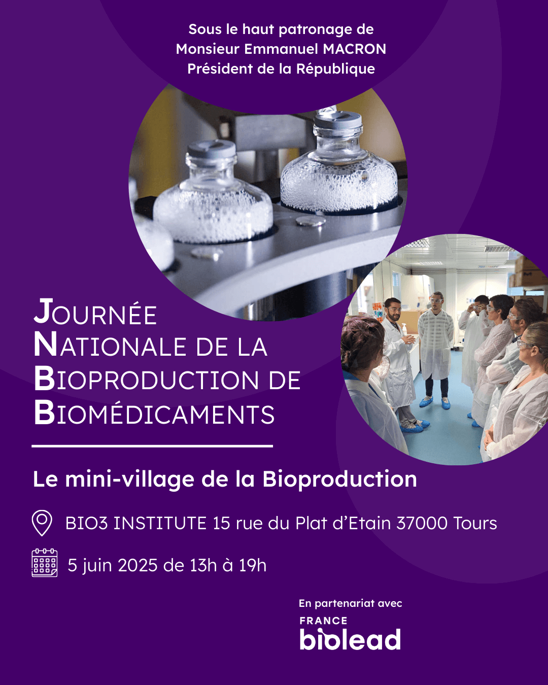 Journée nationale de la bioproduction de biomédicaments - Groupe IMT