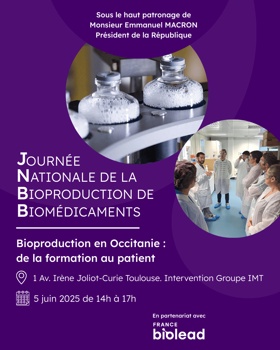 Journée nationale de la bioproduction de biomédicaments - Occitanie ...